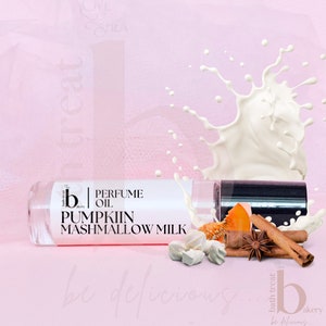 Pumpkin Marshmallow Milk Perfume Oil Roll on Fall Winter Self Care Gift ...