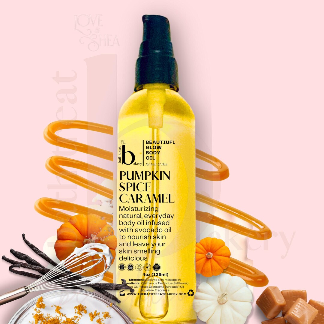 Body Oil Pumpkin Spice Caramel Hydrating - Etsy