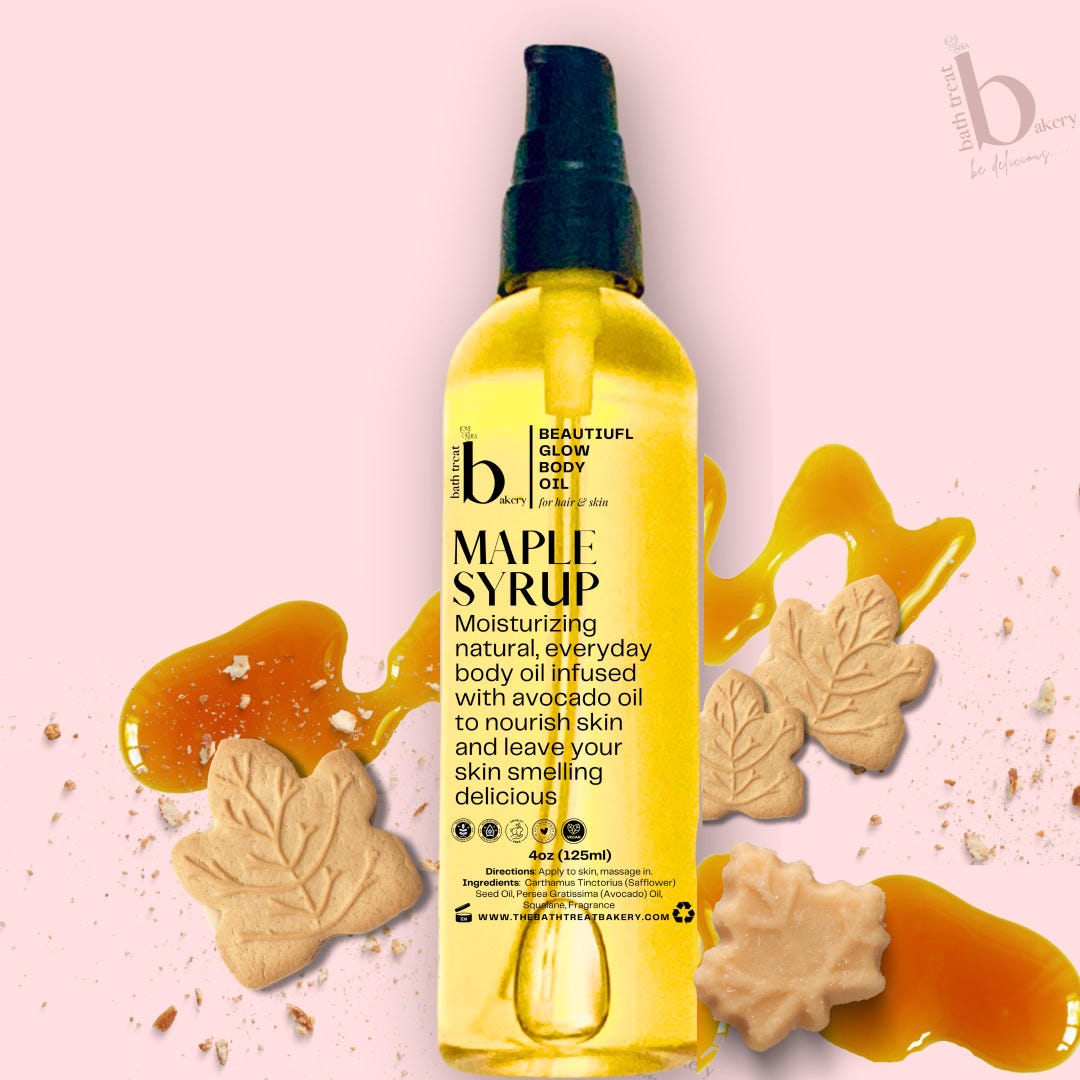 Maple Syrup Body Oil Marshmallow Body Oil Scented Moisturizing Body Oil ...