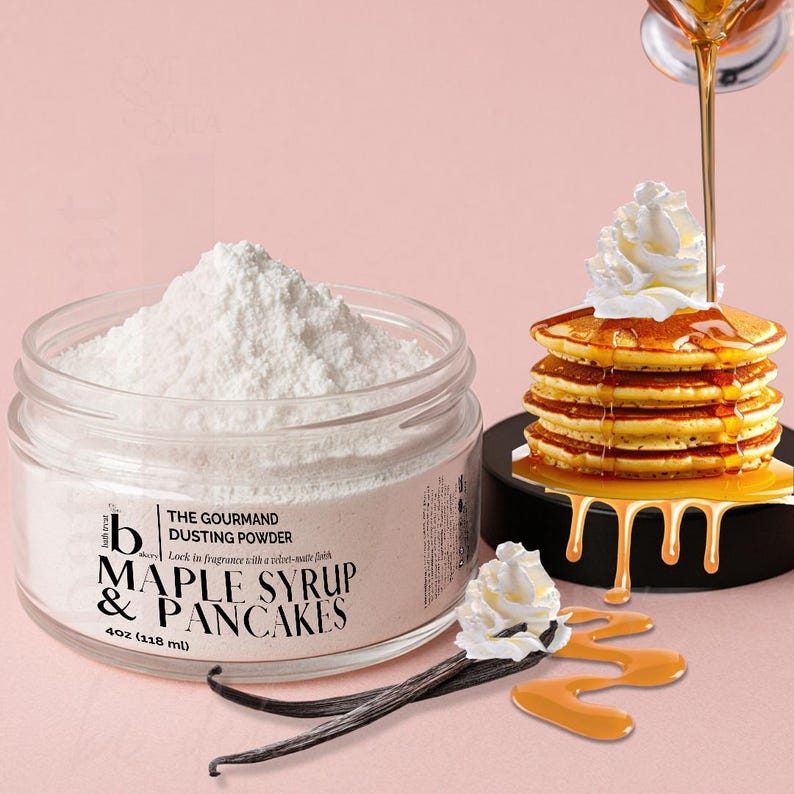 Gourmand Maple Syrup Dusting Powder - Vegan Talc Free - Chafing ...