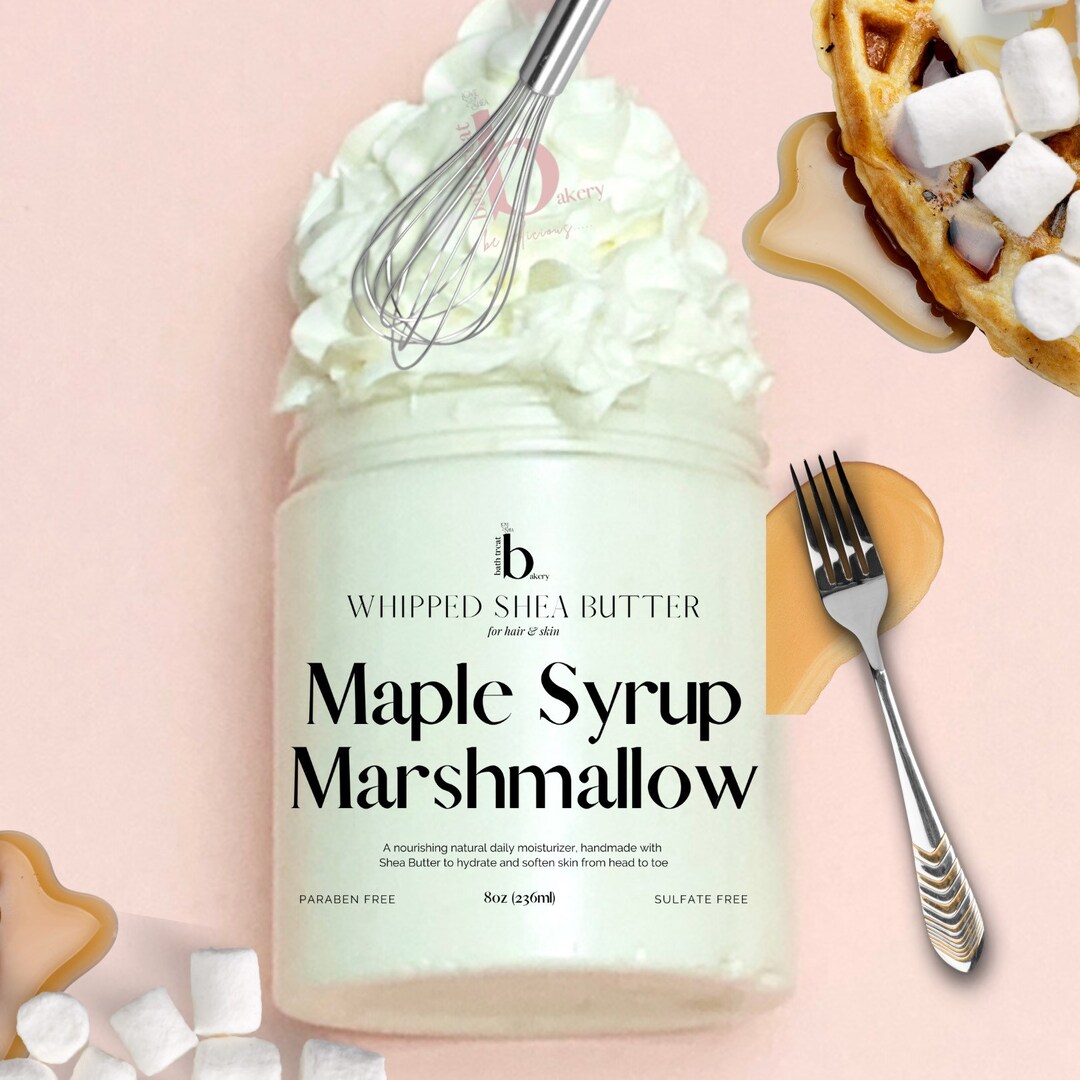 Body Butter, Maple Syrup Marshmallow Whipped Shea Butter - Etsy