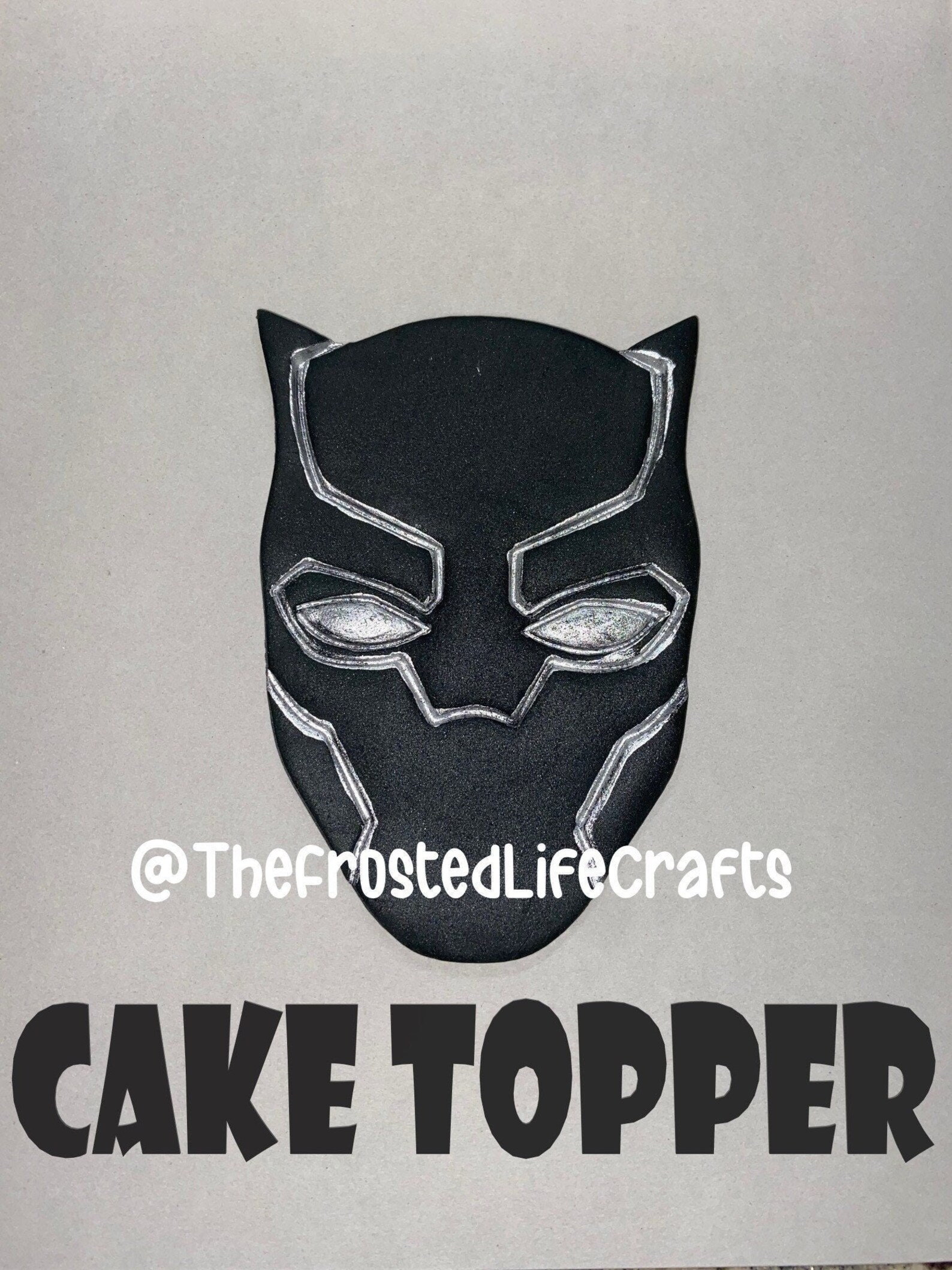 Superhero Panther Fondant Toppers - Etsy