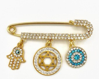 Star of David Baby Pin Jewish Jew Hanukkah Judaica | Etsy