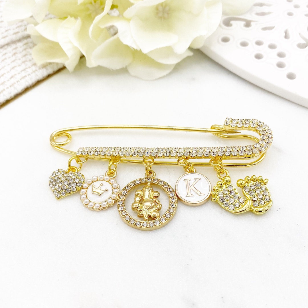 Crystal Luxury Personalisierte Initiale, Ganesh, Kinderwagen Pin, Hindu ...