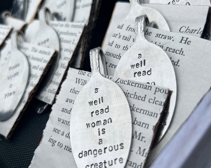 Hand Stamped Spoon Bookmark - Etsy