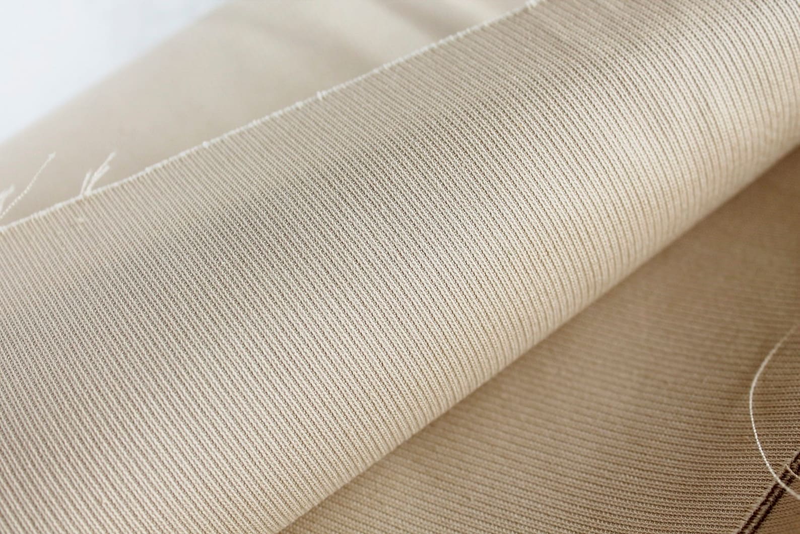 Tela de algodón acanalado crema 1.92 yardas tela de ropa - Etsy México