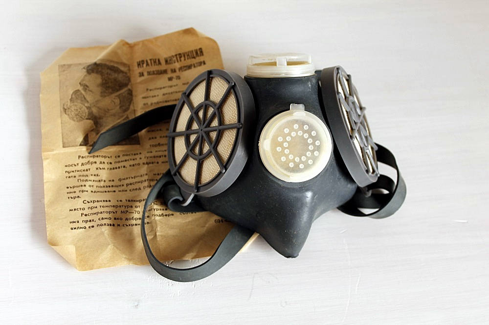 Vintage Military Gas Mask – Army Respirator, Industrial Dust Mask ...