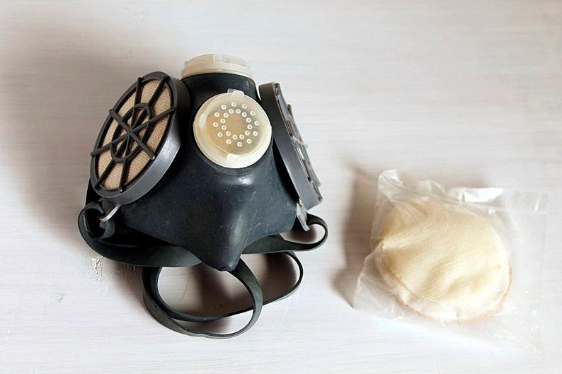Vintage Military Gas Mask – Army Respirator, Industrial Dust Mask ...