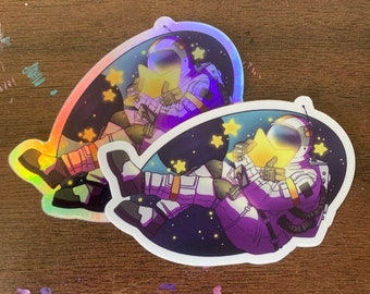 Astronaut Sticker L Spaceman Sticker - Etsy