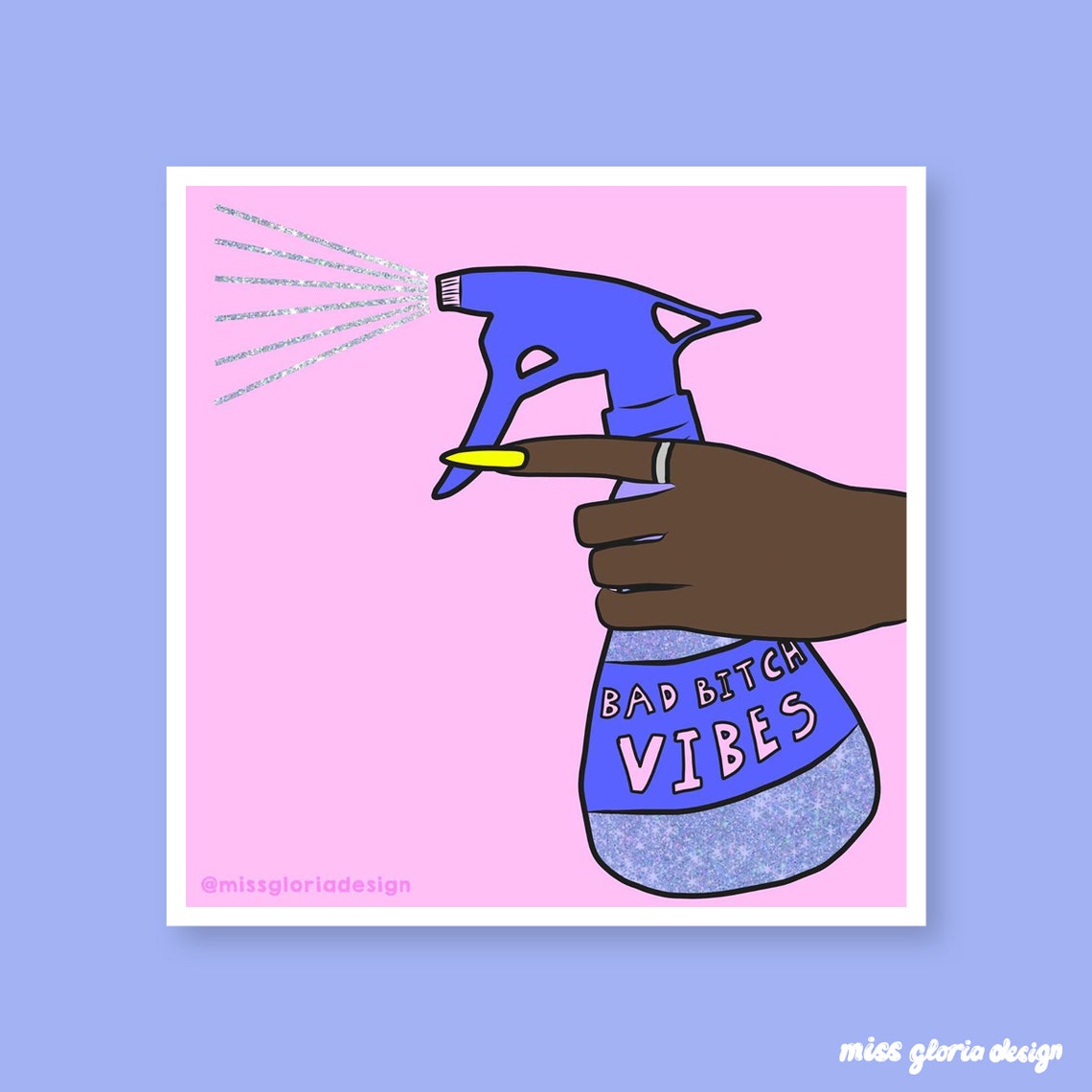 BAD BITCH VIBES Girl Power Print, Feminist Art Print, Digital ...