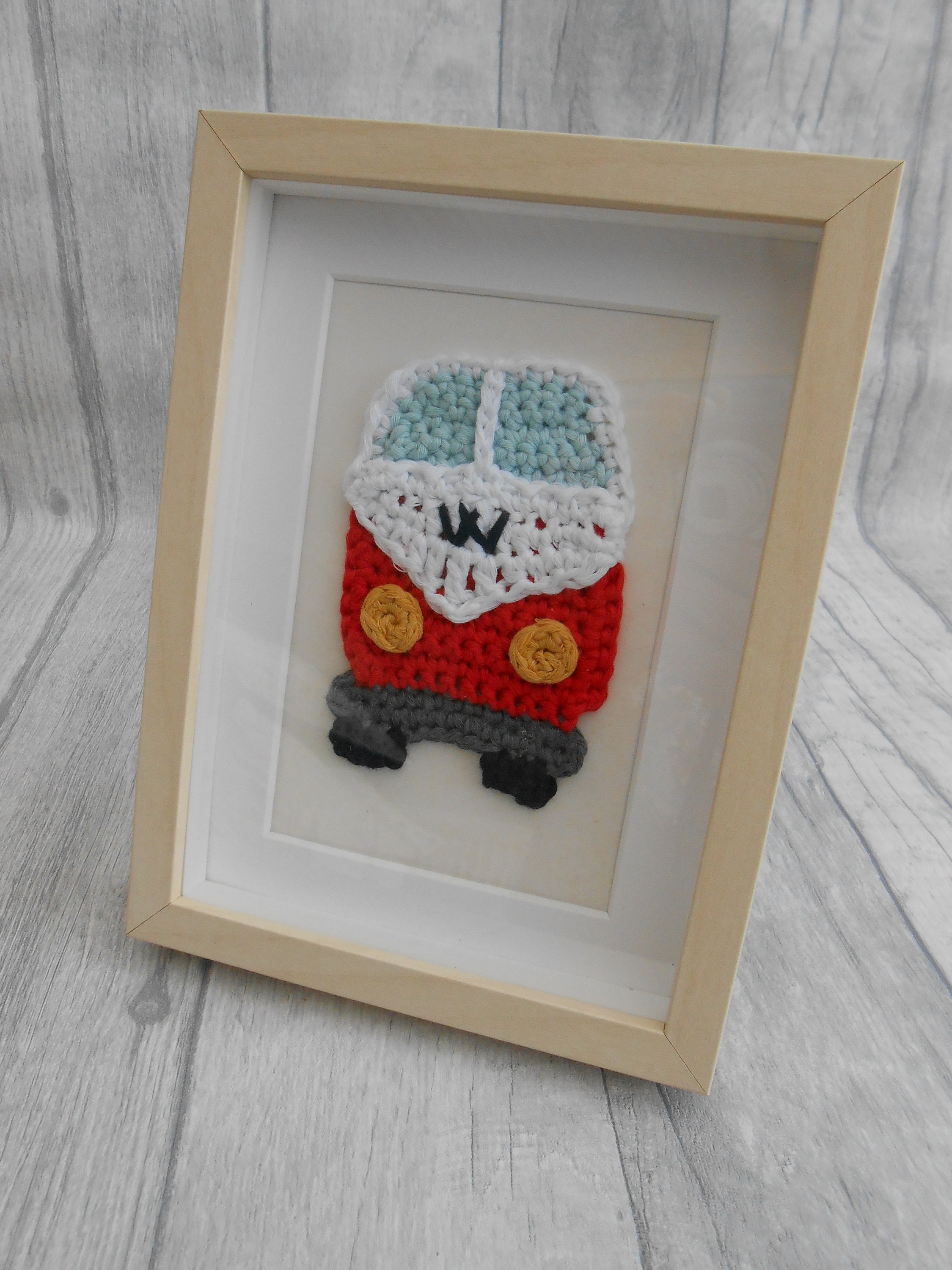 Campervan Crochet Picture Crochet Yarn Campervan Sweet Cute - Etsy