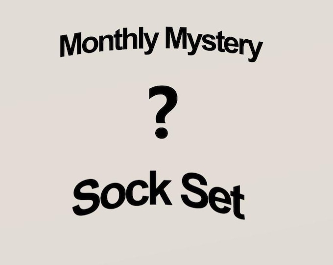 Monthly Mystery Sock Set- 100g & 20g Hand Dyed Yarn Crochet Knit August ...