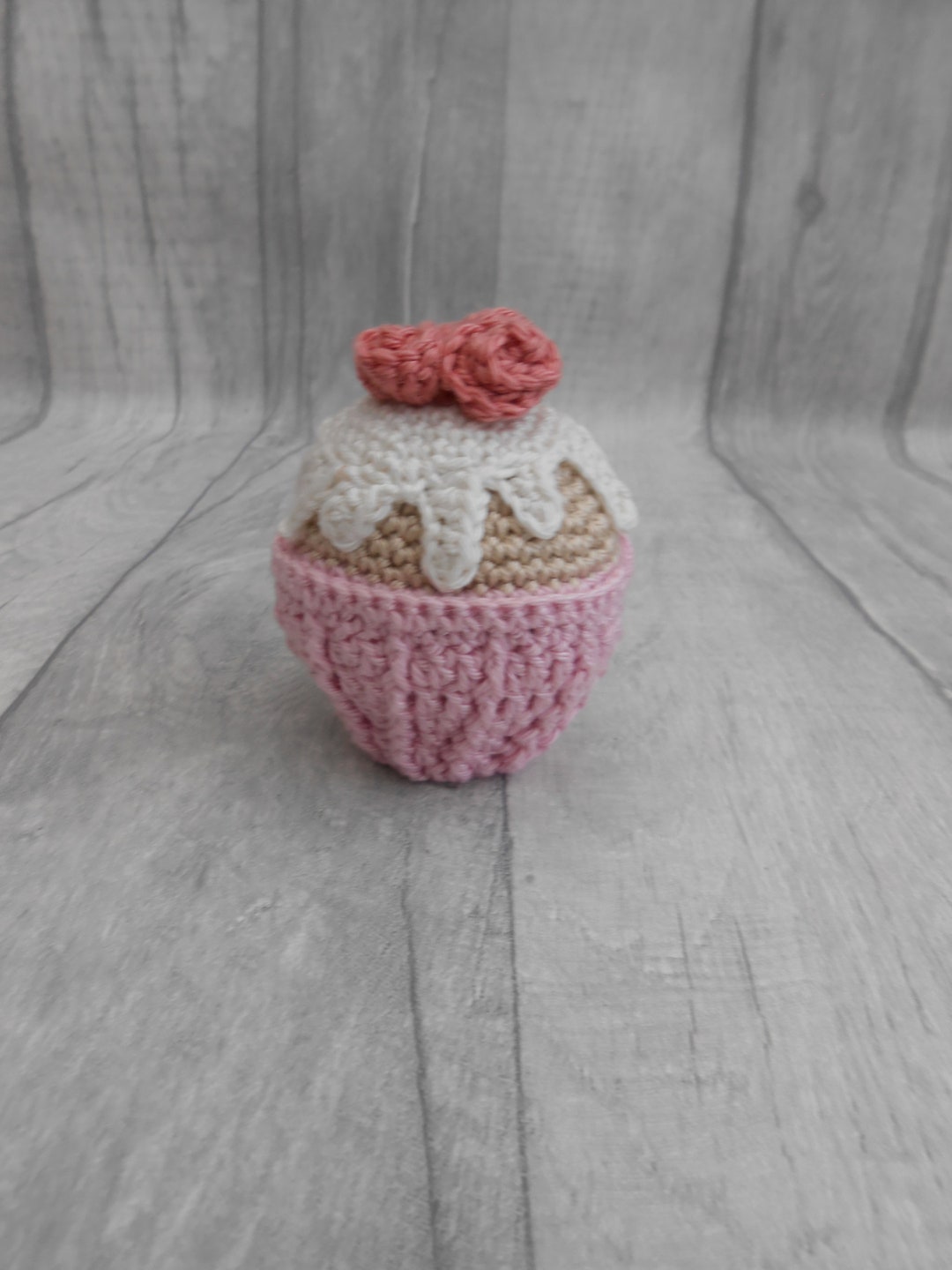 Crochet Cupcake - Crochet Yarn Sweet Cute Cupcake Cake Wedding Favours ...