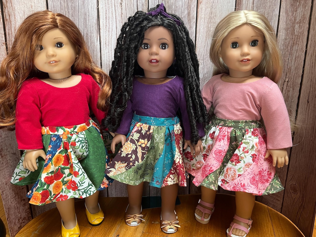 Swirl Skirts and Tops for 18 Inch Dolls - Etsy