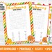 Thanksgiving Game Bundle Printable, Bingo, Scavenger Hunt, Crossword ...