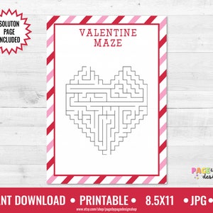 Valentine's Day Puzzles Crossword, Maze, Word Scramble, Wordsearch ...