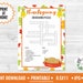 Thanksgiving Crossword Puzzle Game Printable INSTANT DOWNLOAD - Etsy