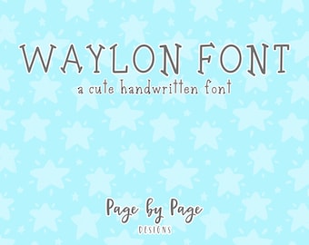 Waylon Font - Etsy
