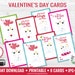 Frog Valentine's Day Cards Kids Printable Cute-instant DOWNLOAD - Etsy