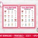Valentine Day Scavenger Hunt Game Printable INSTANT DOWNLOAD - Etsy