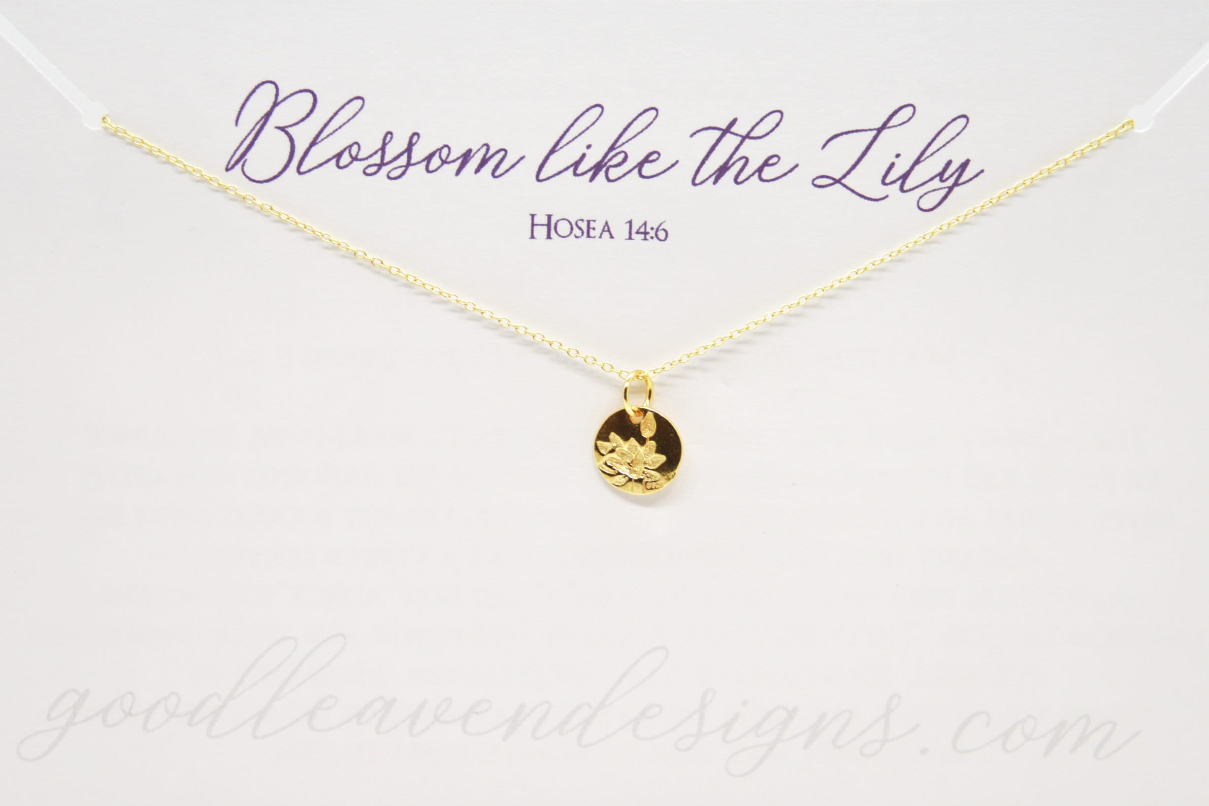 Dainty Sterling Necklace With Lily Pad Charm Water Lily Charm - Etsy