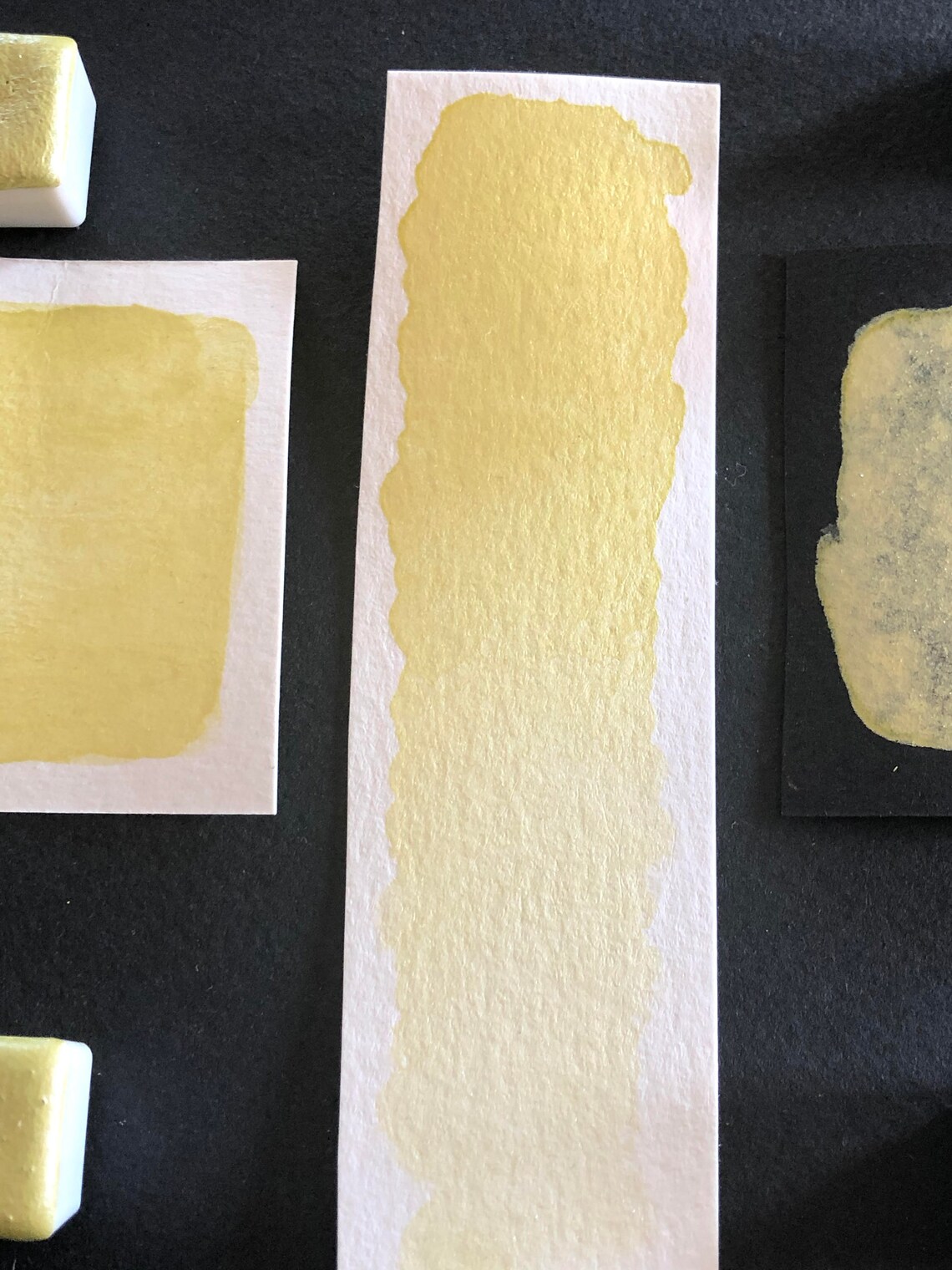 Champagne Mica Handmade Water Color Half Pan Paints - Etsy