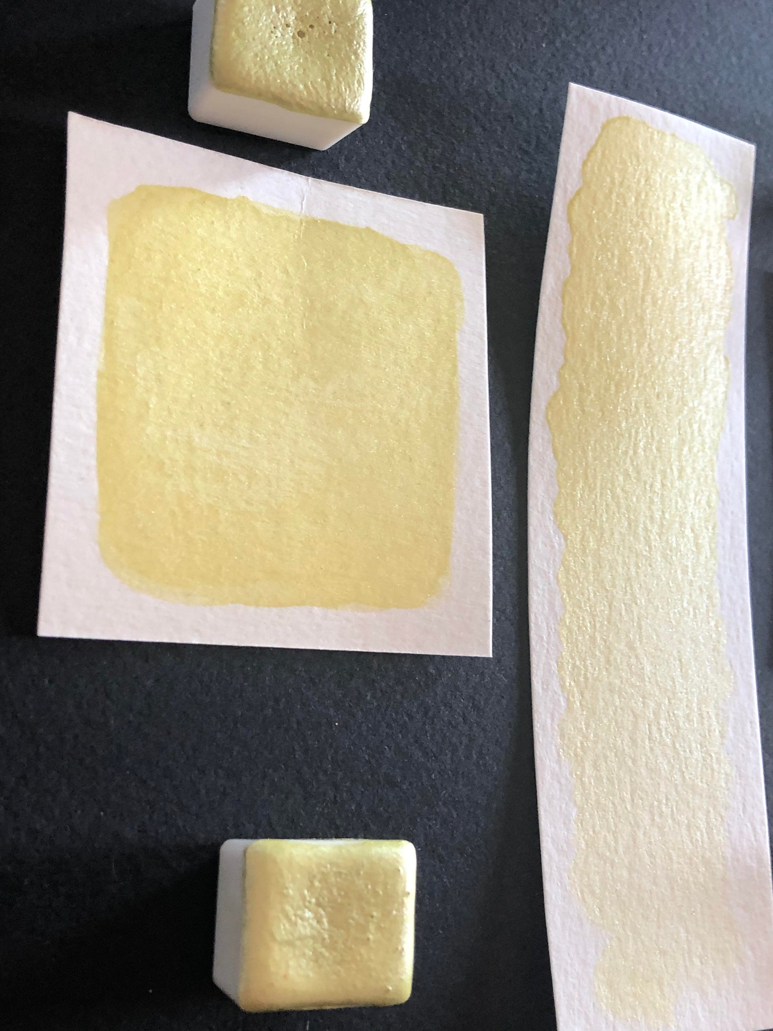 Champagne Mica Handmade Water Color Half Pan Paints - Etsy