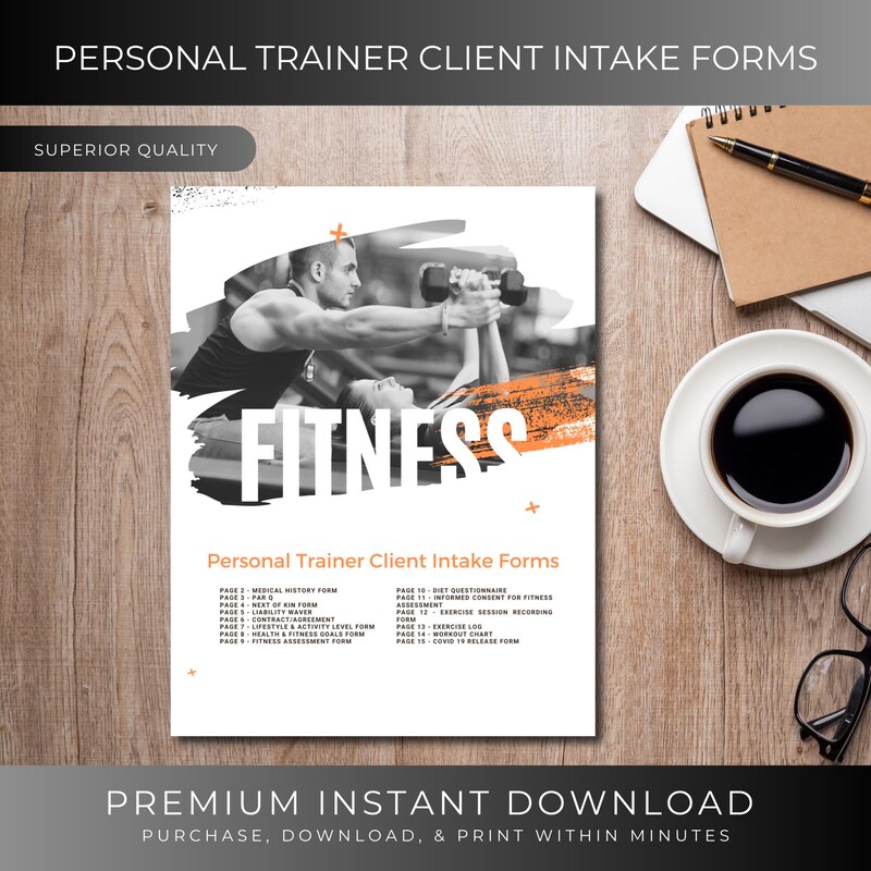 Personal Trainer Assessment Form - Etsy