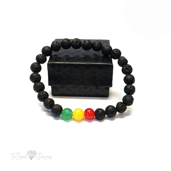 Rastafari Bracelet Reggae Bracelet Jamaican Bracelet | Etsy