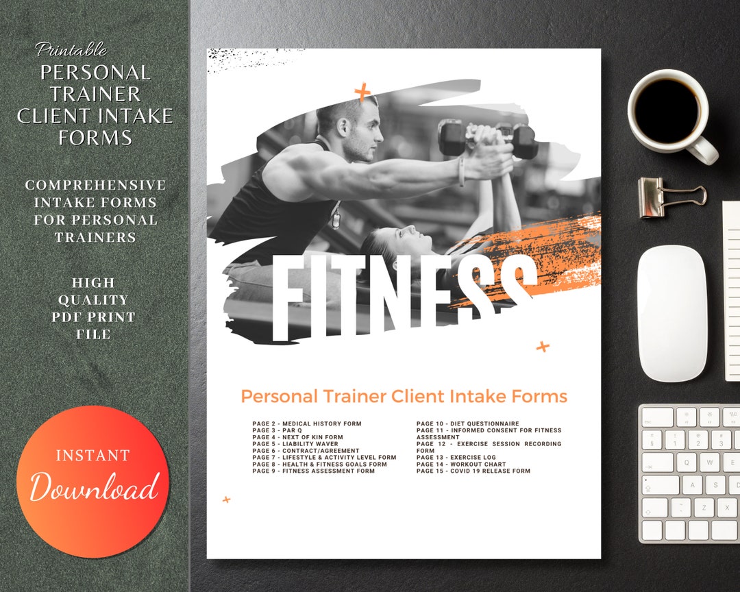 Printable Personal Trainer Client Intake Forms - Etsy