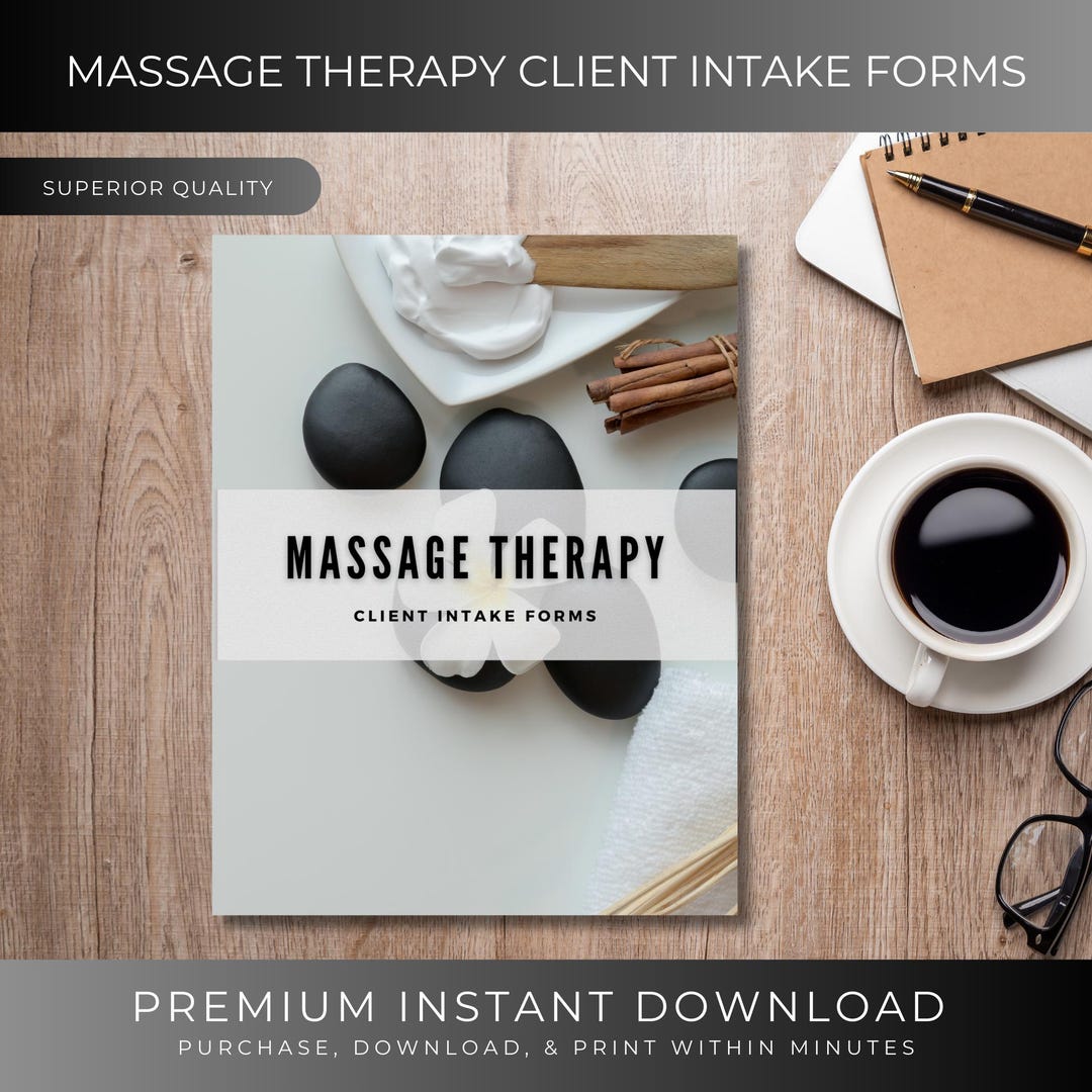 Printable Massage Therapy Client Intake Forms | Client Forms | Massage ...