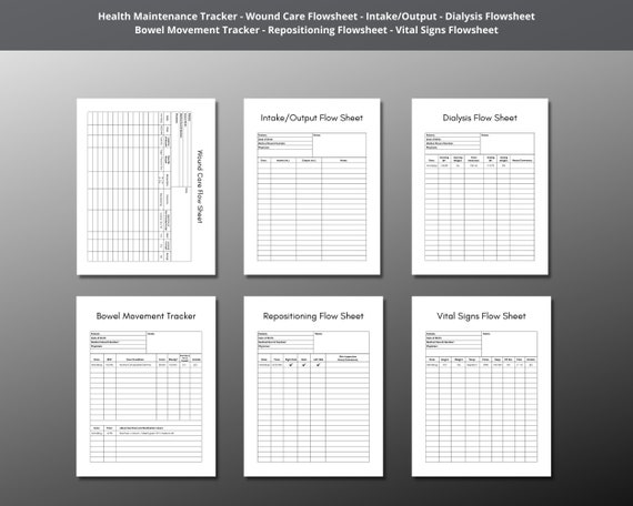 Health Maintenance Flow Sheet