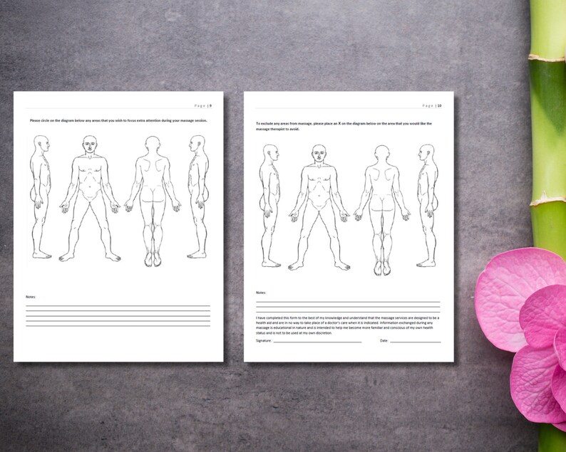 Printable Massage Therapy Client Intake Forms | Client Forms | Massage ...