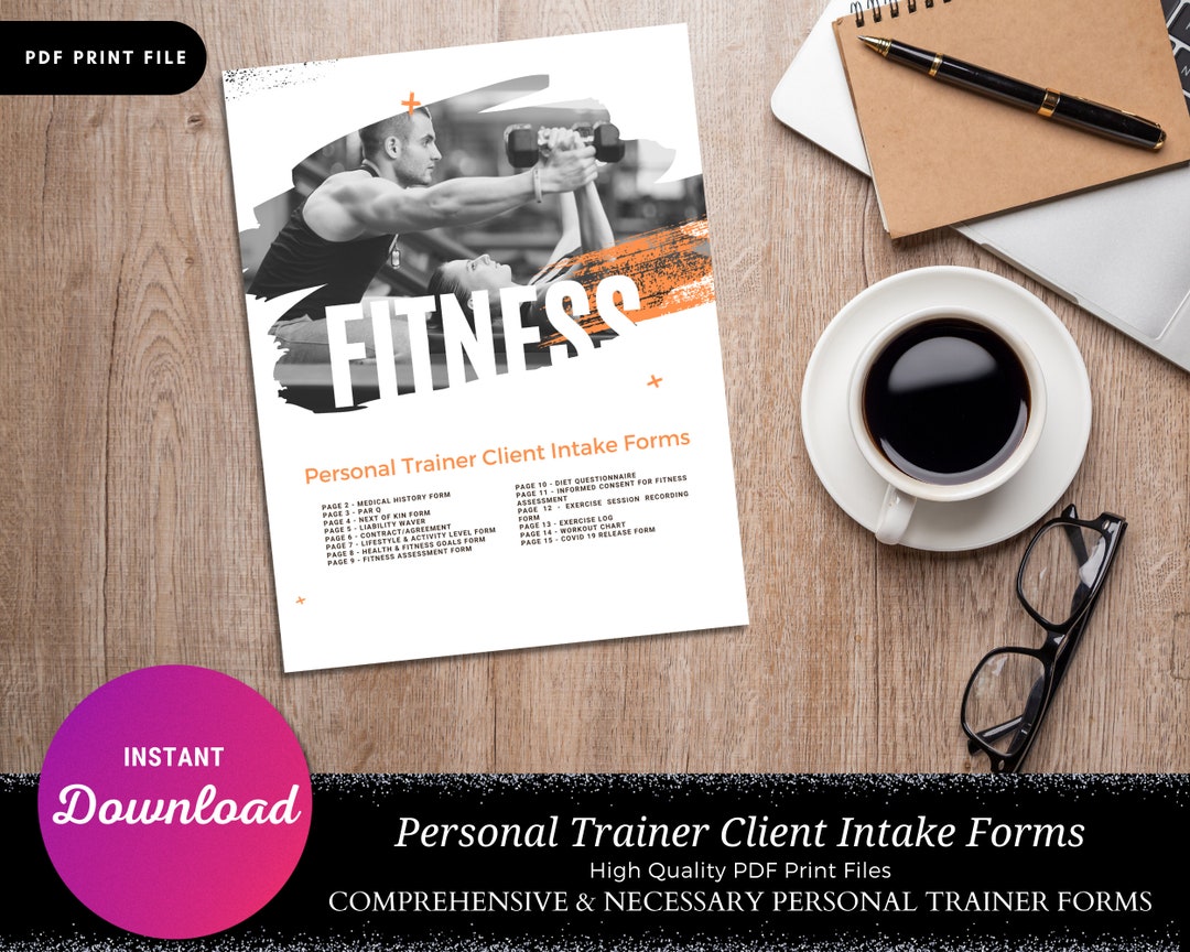 Printable Personal Trainer Client Intake Forms - Etsy