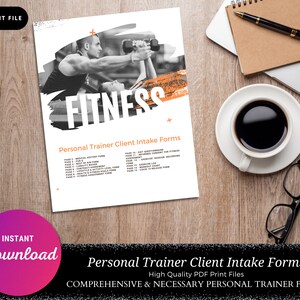 Printable Personal Trainer Client Intake Forms - Etsy