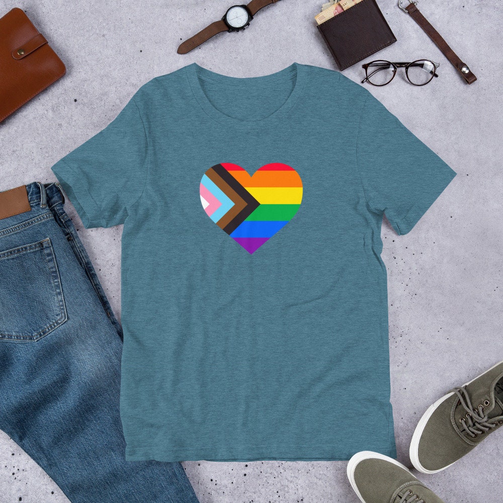 Camiseta inclusiva de la bandera del orgullo LGBTQIA - Etsy México