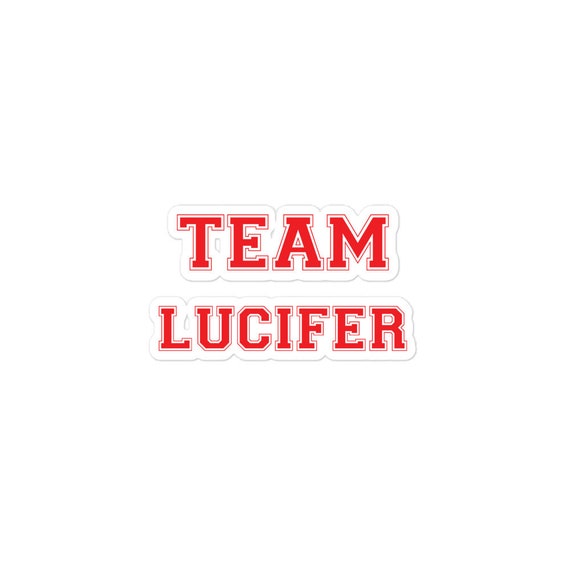 Team Lucifer Sticker Horror Sticker - Etsy