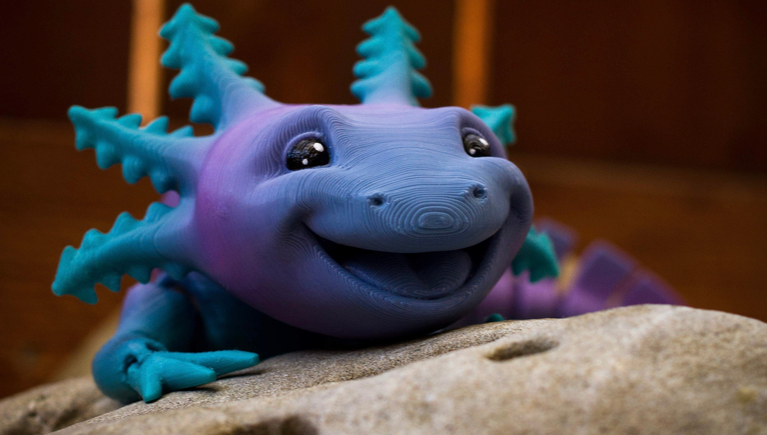 Big Smile Axolotl Fidget Toy - Etsy