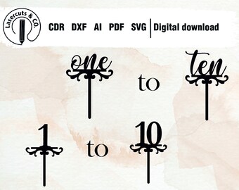 Table Numbers Age Template - Etsy