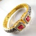 Imitation Ruby Indian Jewelry Bracelet Beautiful Cuff Bangle - Etsy