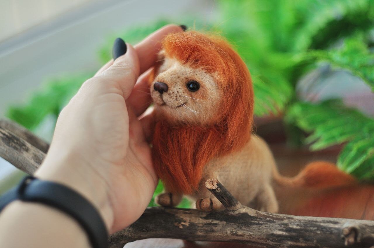 Little Lion Figurine Authentic Designer Plushies Collectible - Etsy