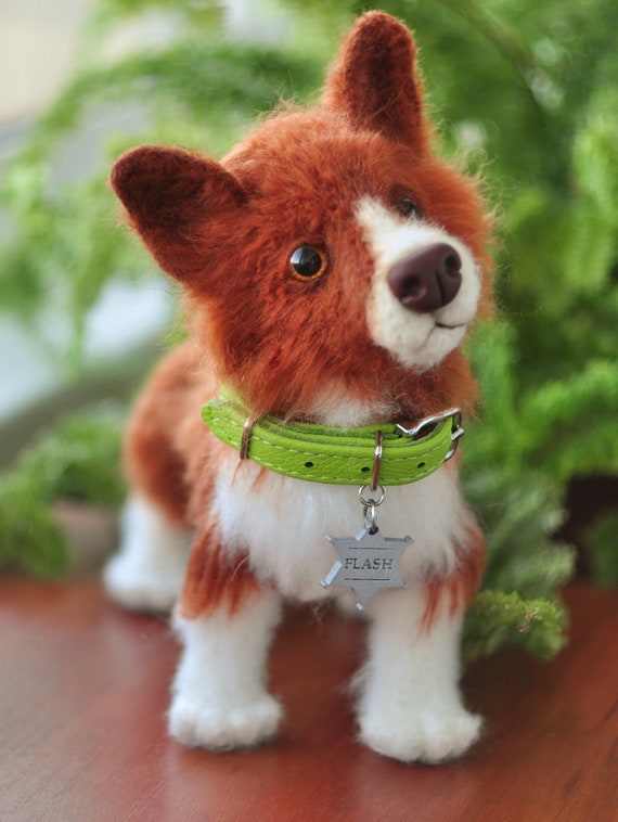 Red Border Collie Stuffed Animal