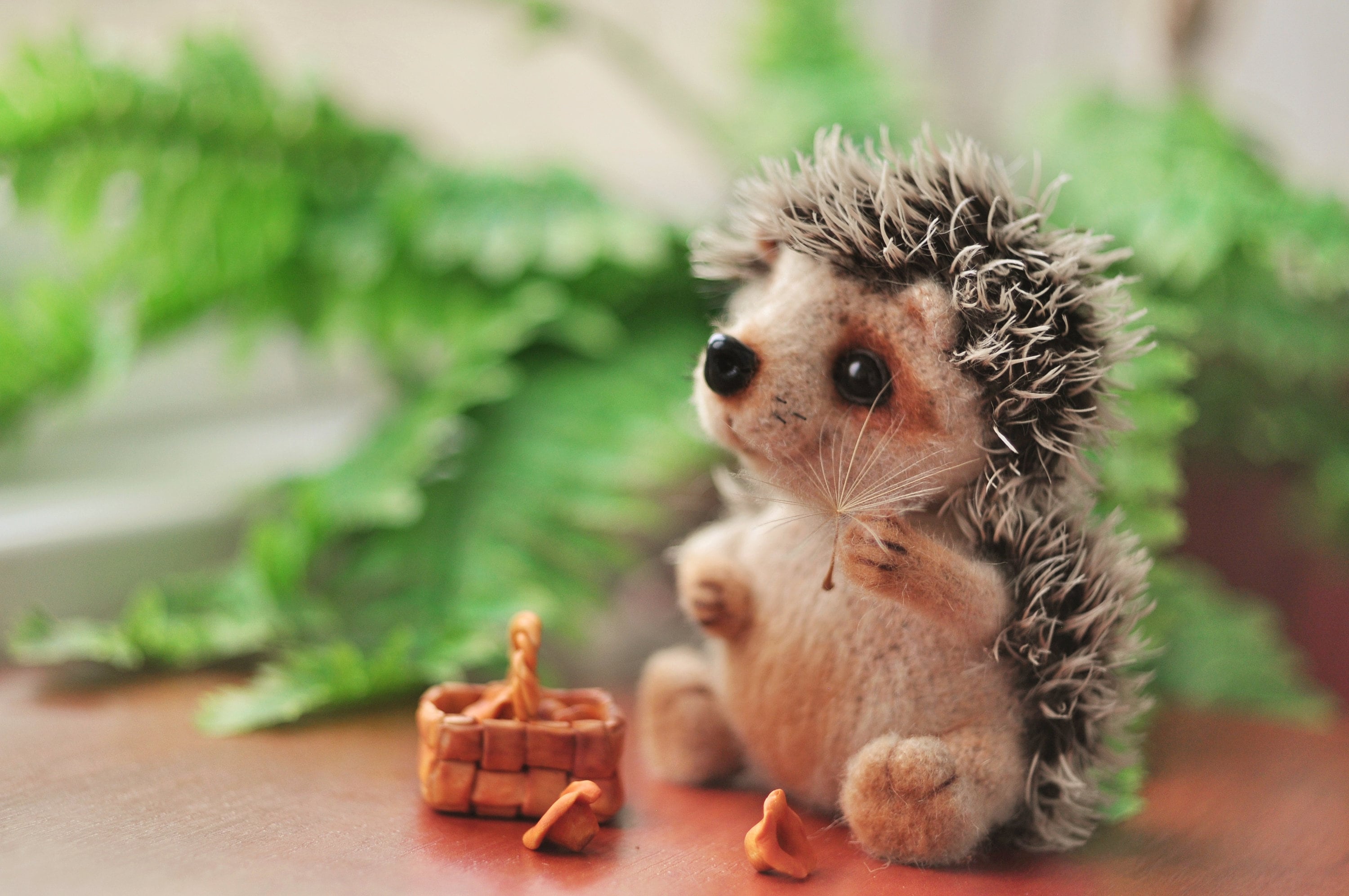 Little Hedgehog Miniature Desk Figurine Cute Gift for Exotic | Etsy