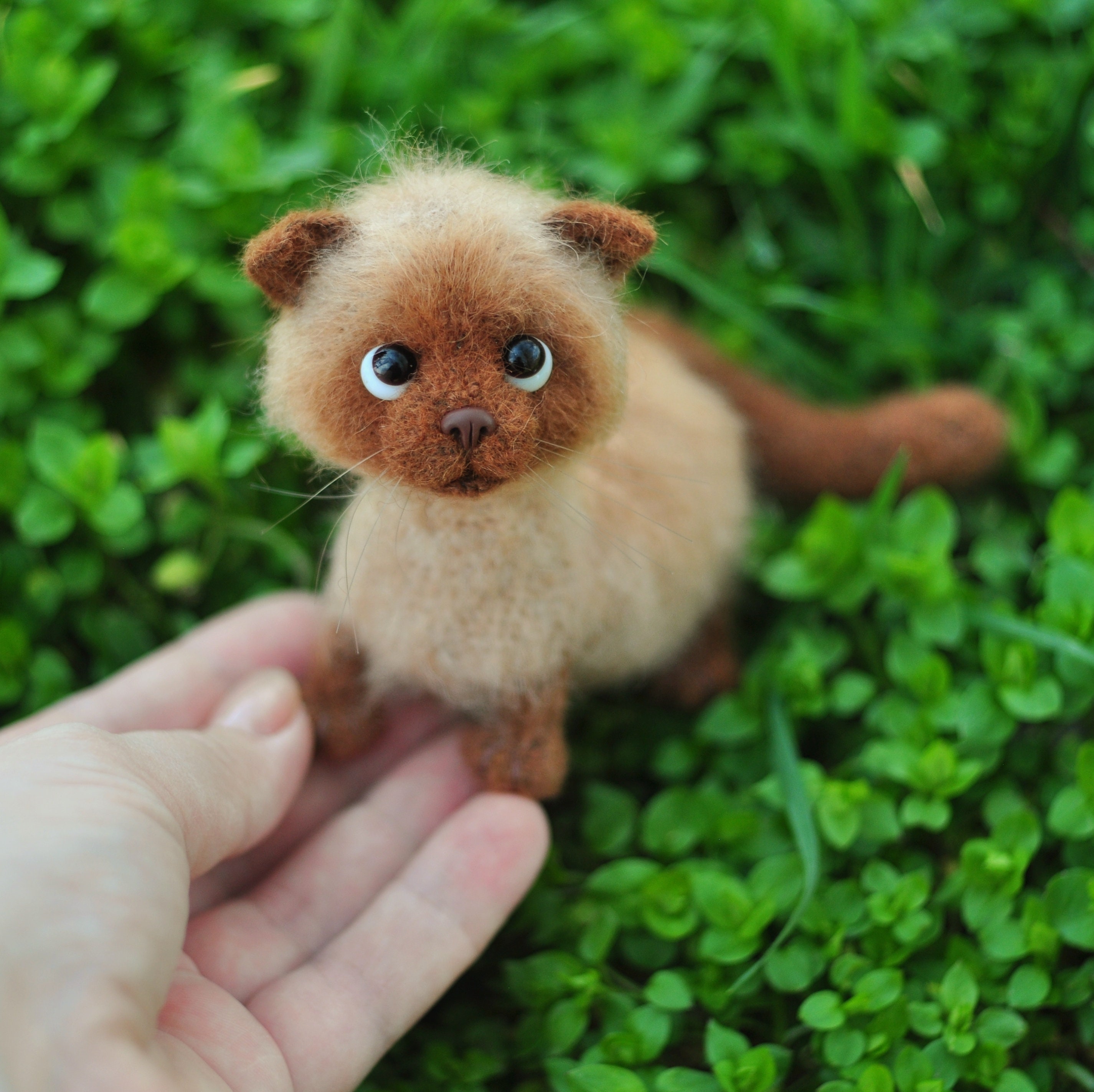 Tiny siamese cat authentic designer plushies Collectible | Etsy
