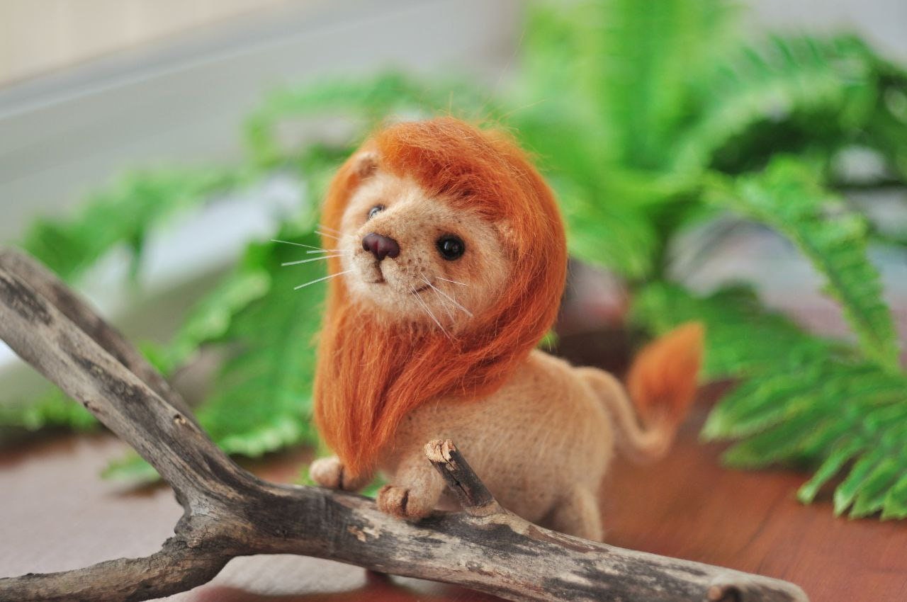 Little Lion Figurine Authentic Designer Plushies Collectible - Etsy