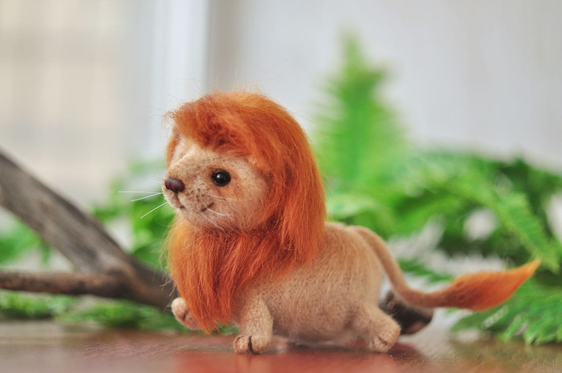 Little Lion Figurine Authentic Designer Plushies Collectible - Etsy