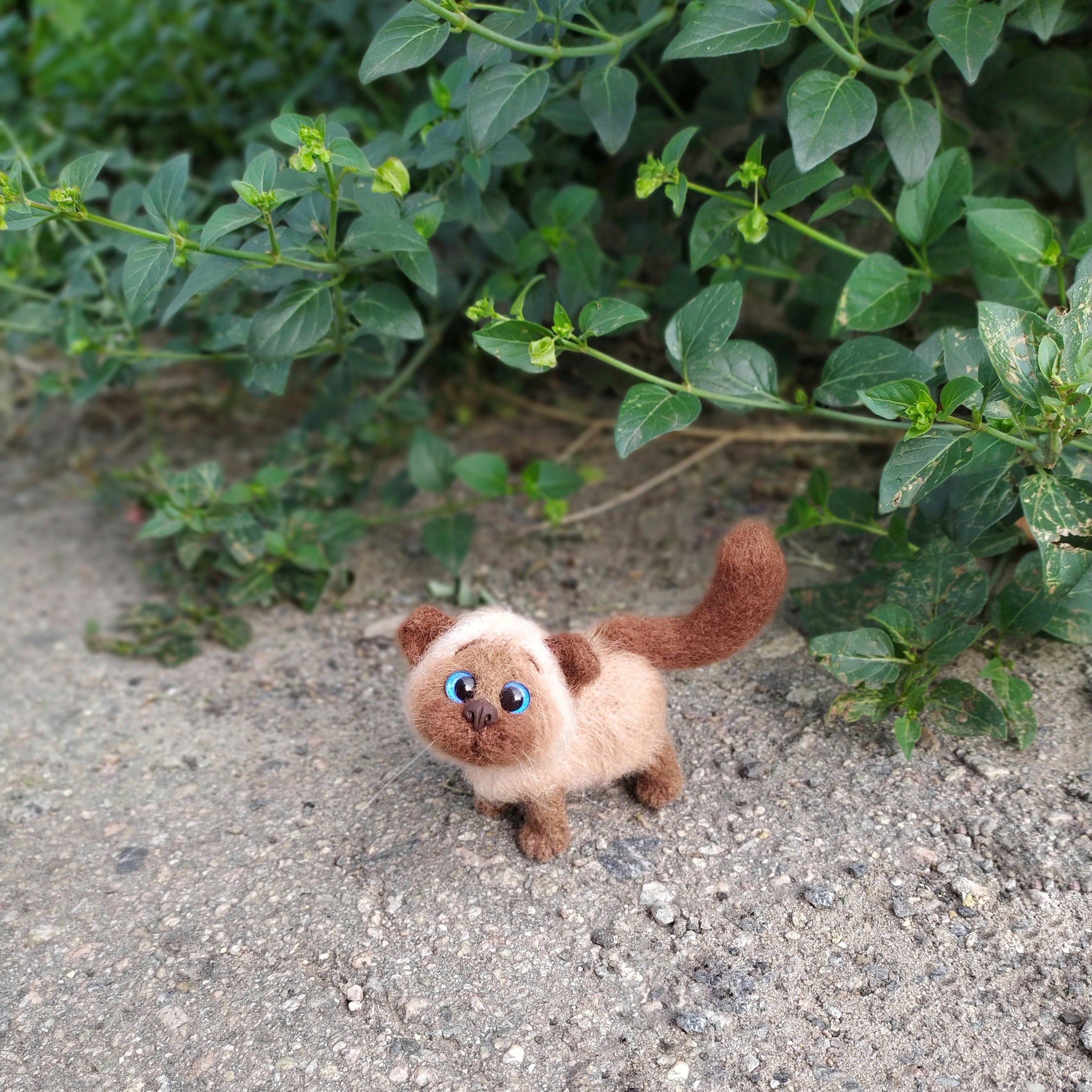 Crochet tiny siamese cat authentic designer plushies | Etsy