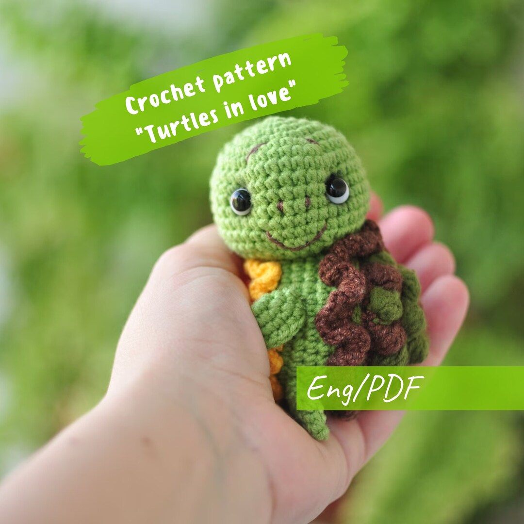 Amigurumi Crochet Pattern Tiny Turtles, Instant Digital Download PDF ...