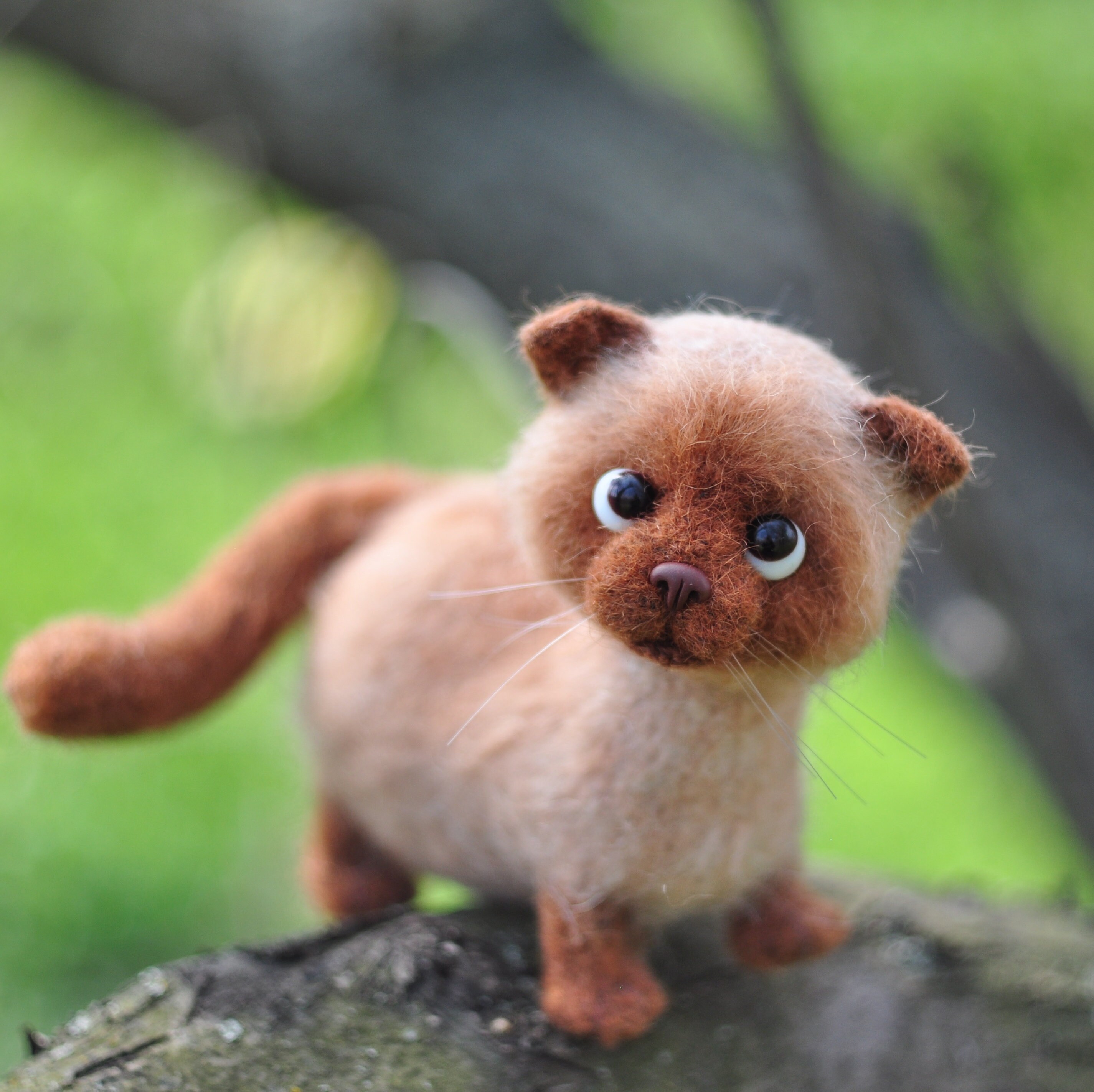 Tiny siamese cat authentic designer plushies Collectible | Etsy