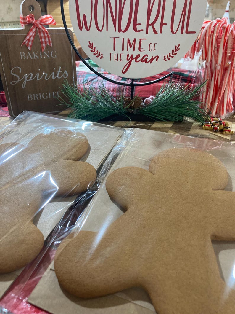 Extra Large Undecorated Gingerbread Man Cookies: DIY Holiday Decorating ...